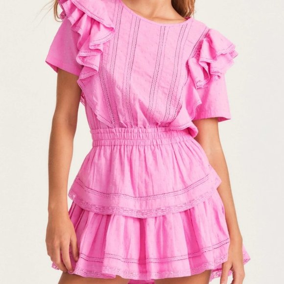 LoveShackFancy | Dresses | Loveshackfancy Natasha Mini Dress In Rose ...